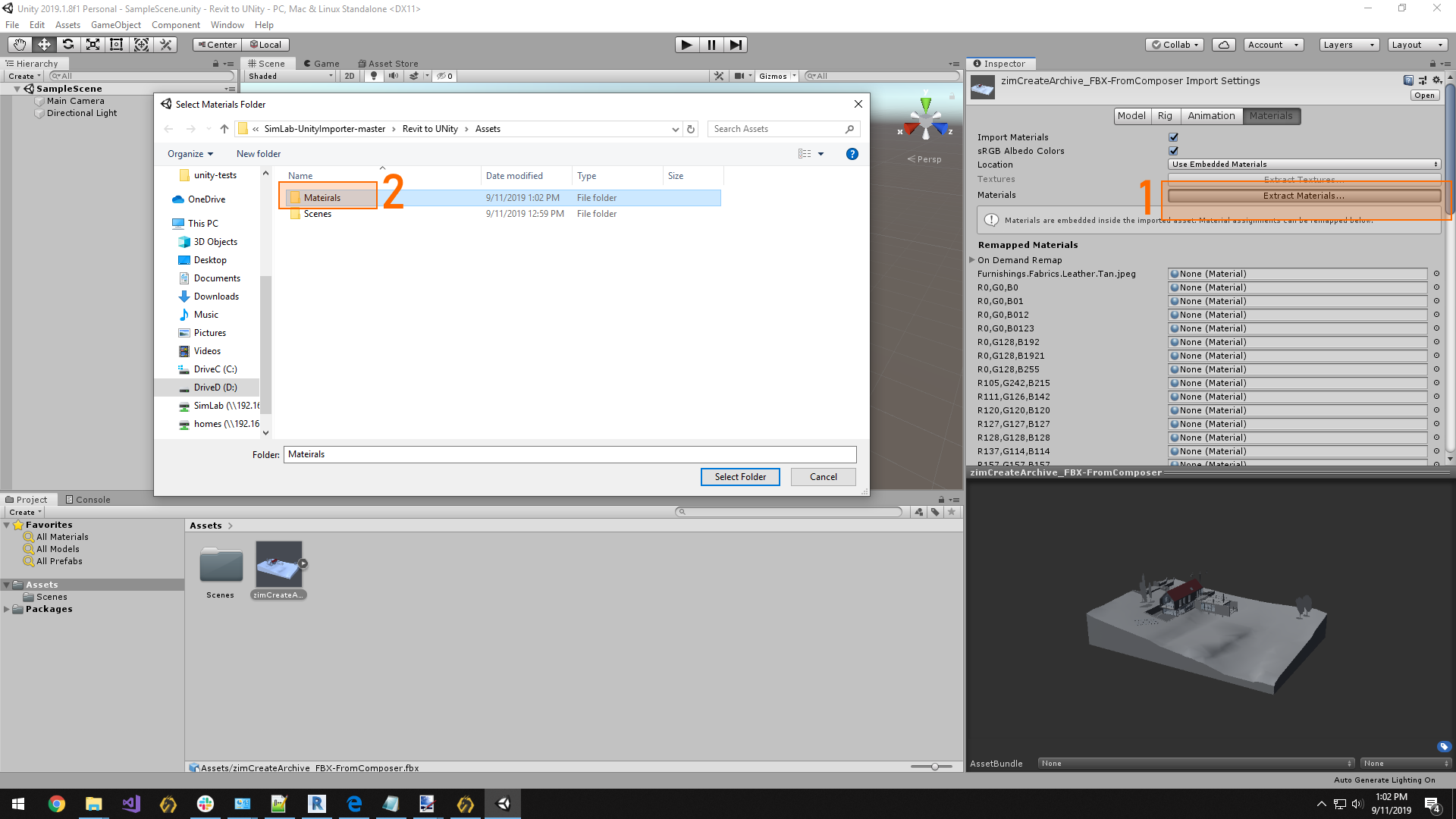 Revit to Unity with textures • SimLab Soft Blog